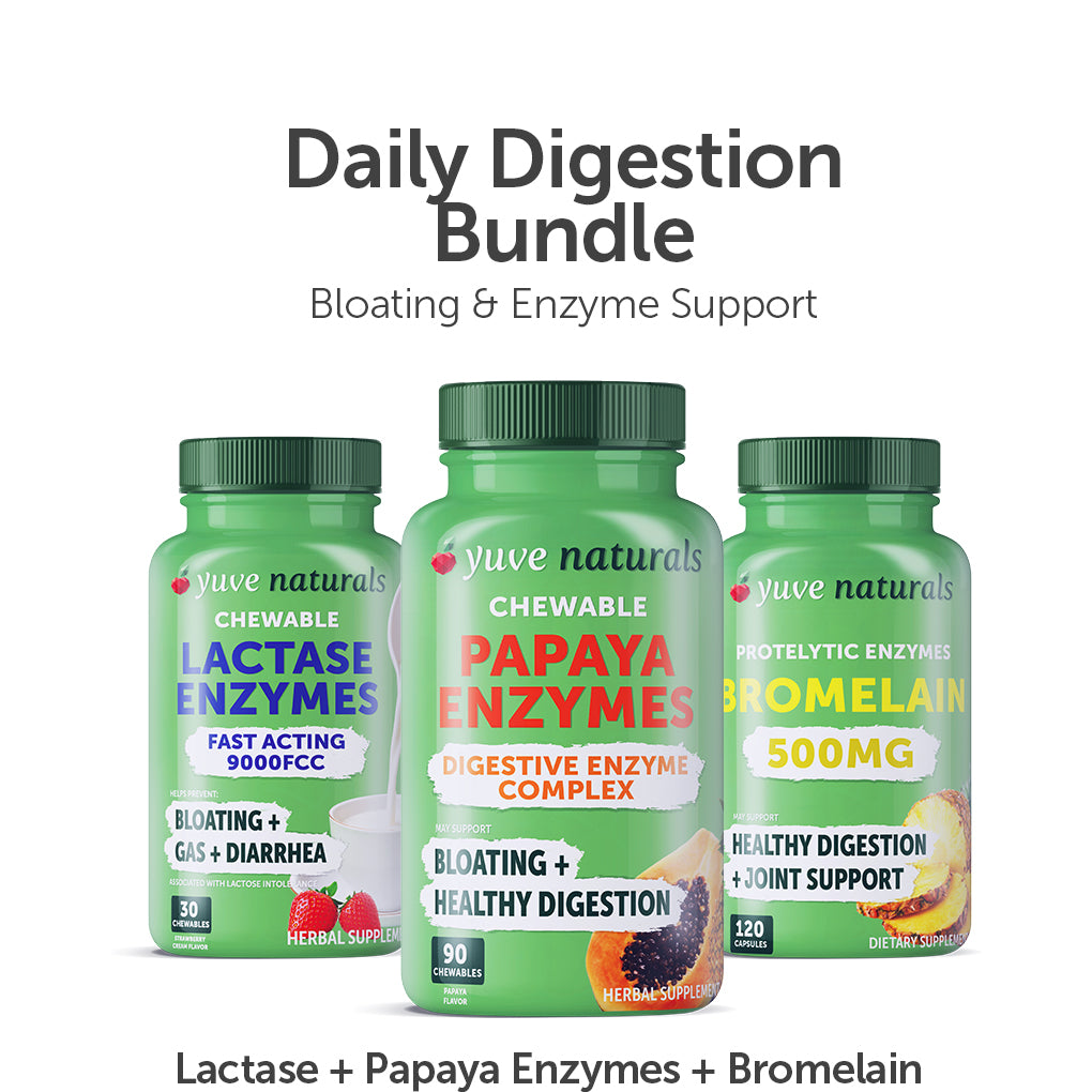 Daily Digestion Bundle - Bloating & Enzyme Support | Yuve